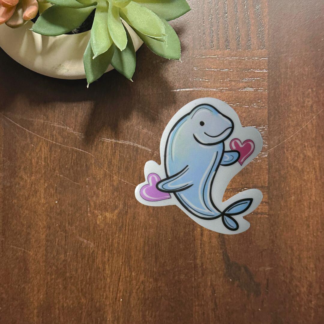 Beluga Whale Sticker: Waterproof Vinyl - Etsy
