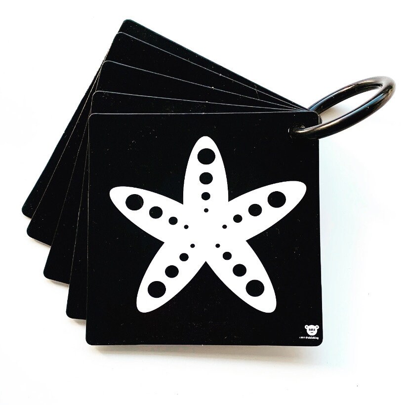 Ocean Stroller Cards Baby Flash Cards Black and White High - Etsy Australia