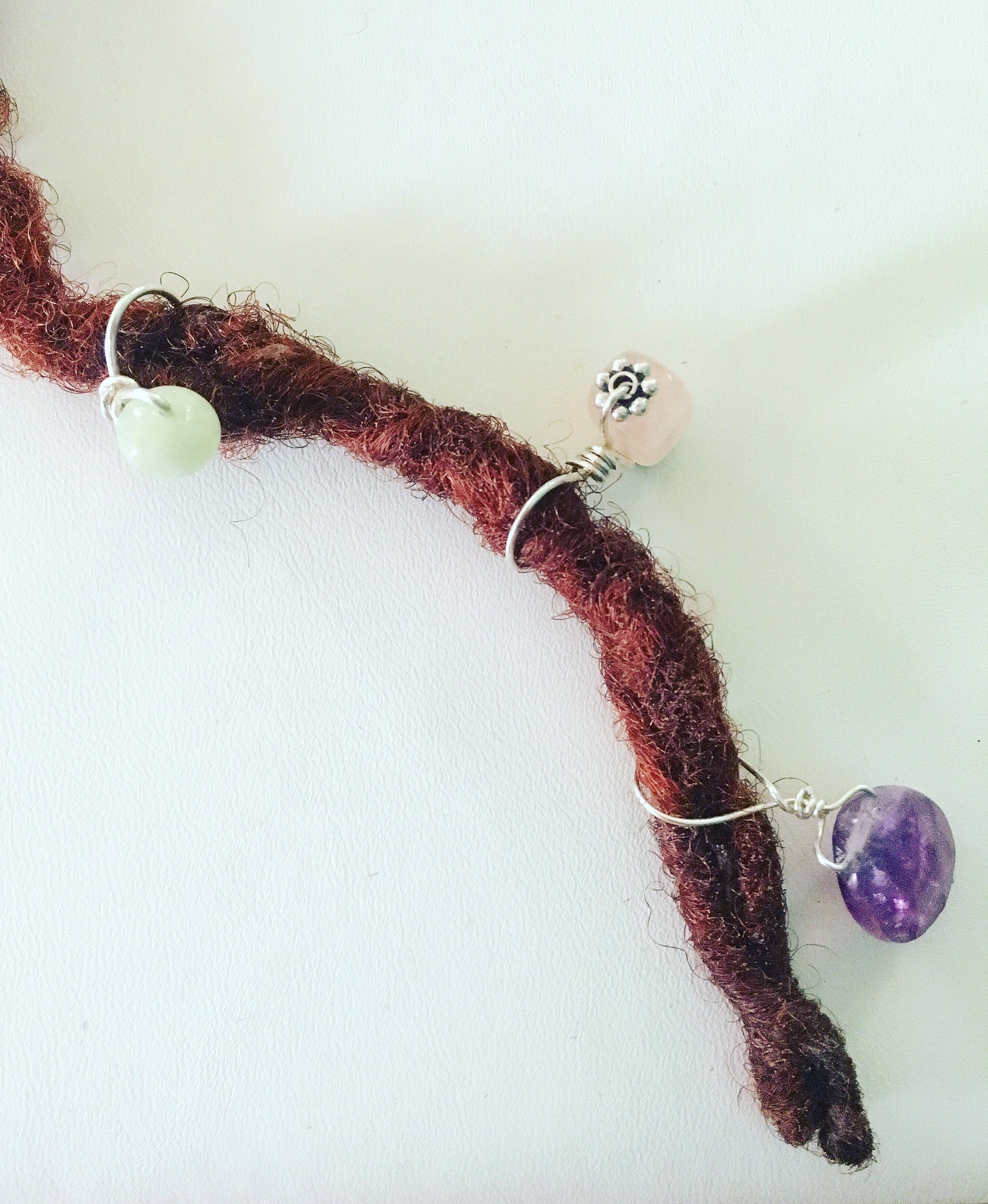 Locrocks intercambiables palos de plata de ley Iolite Jade Loc | Etsy