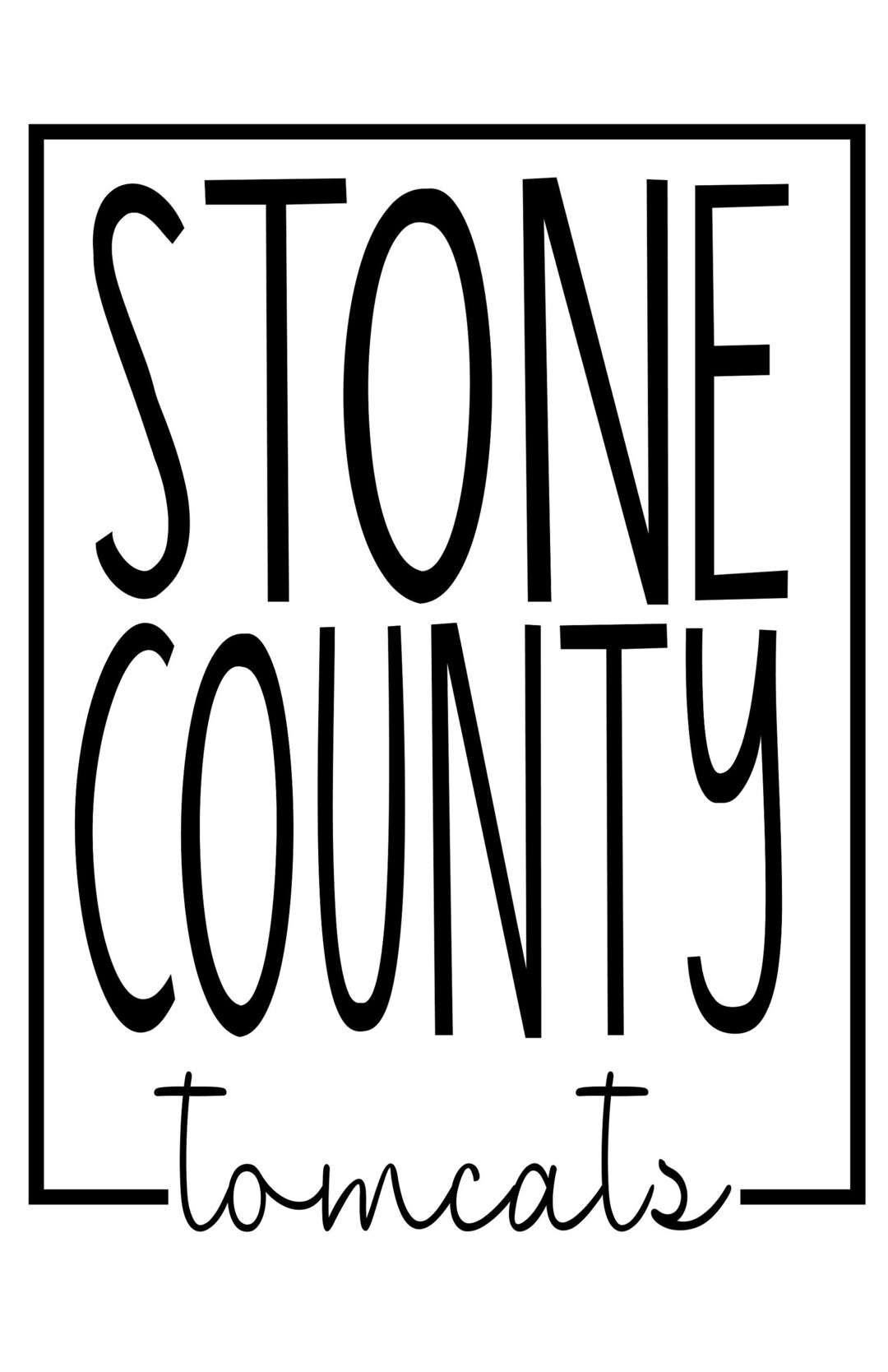 Tomcats SVG Box Stone County JPEG - Etsy México