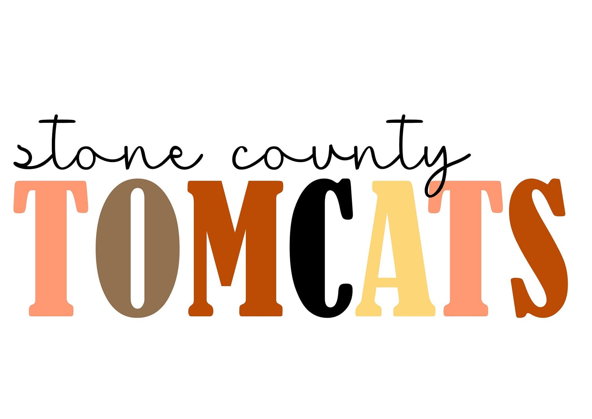 Stone County Tomcats Neutral SVG - Etsy