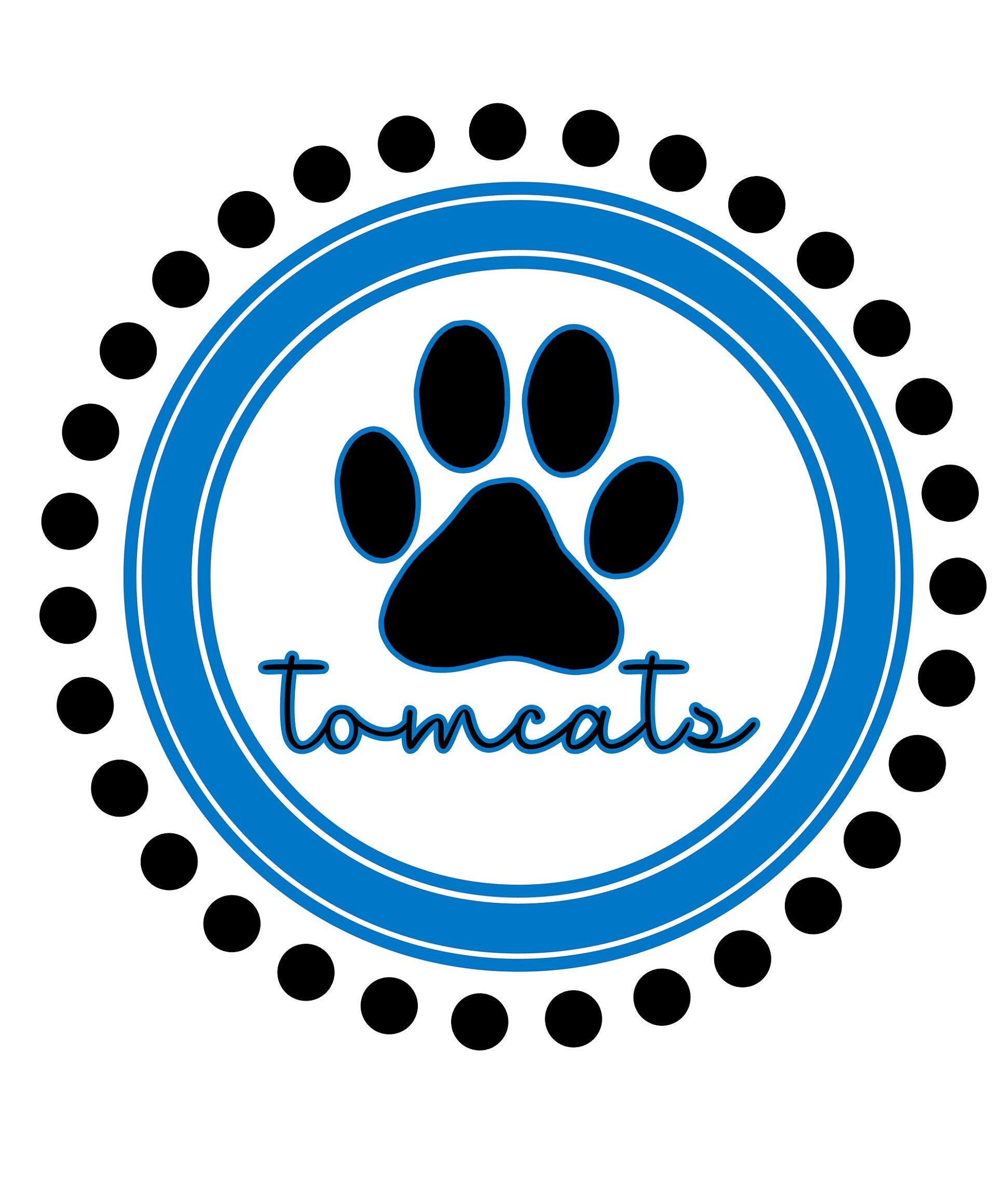 Tomcats Circle Dots SVG - Etsy