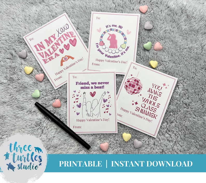 In My Valentine Era Cards, Taylor Inspired Valentine's Day Cards ...