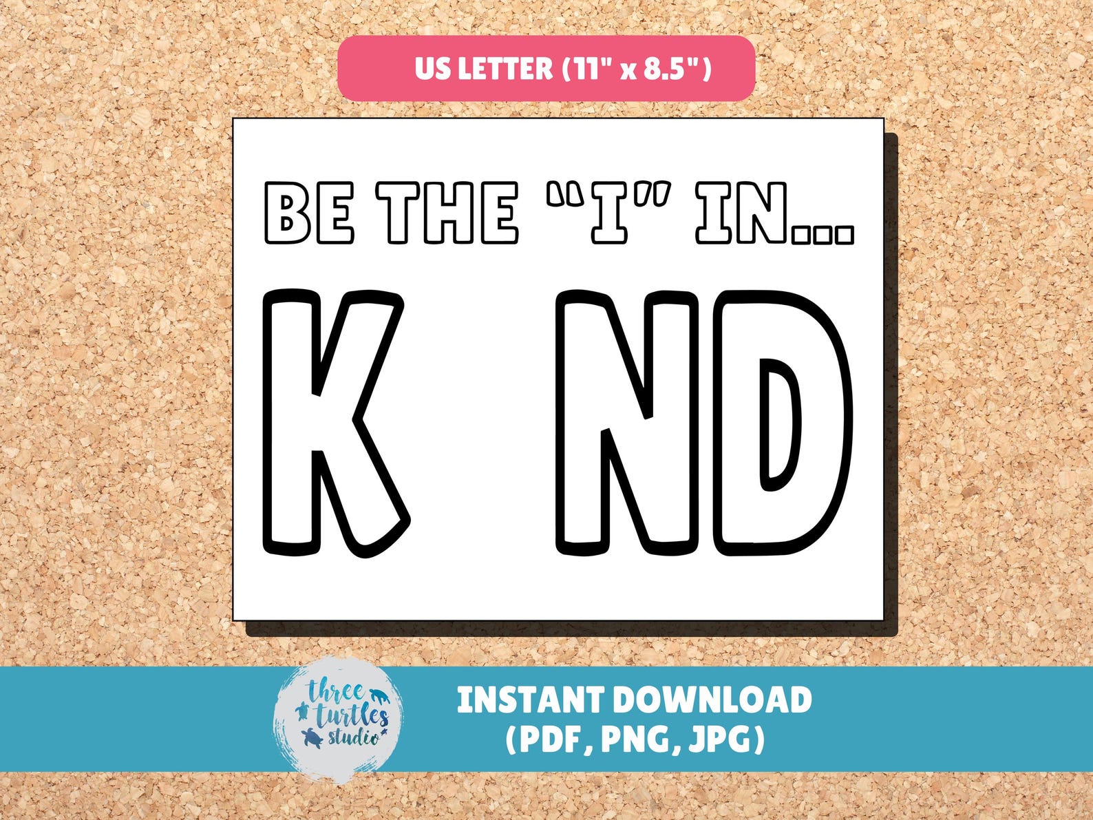 Be the I in KIND Printable, Kindness Activity for Classroom or ...
