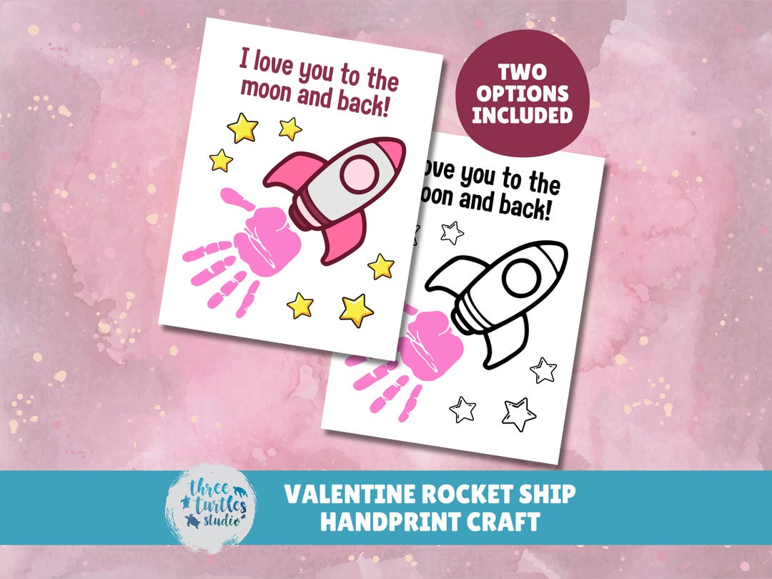 Valentine Handprint Craft for Kids | Printable Valentine Handprint ...