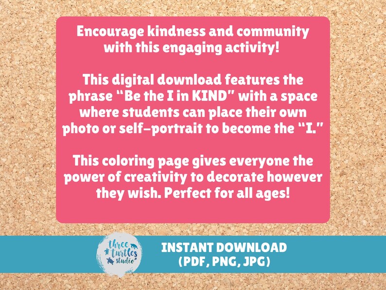 Be the I in KIND Printable, Kindness Activity for Classroom or ...