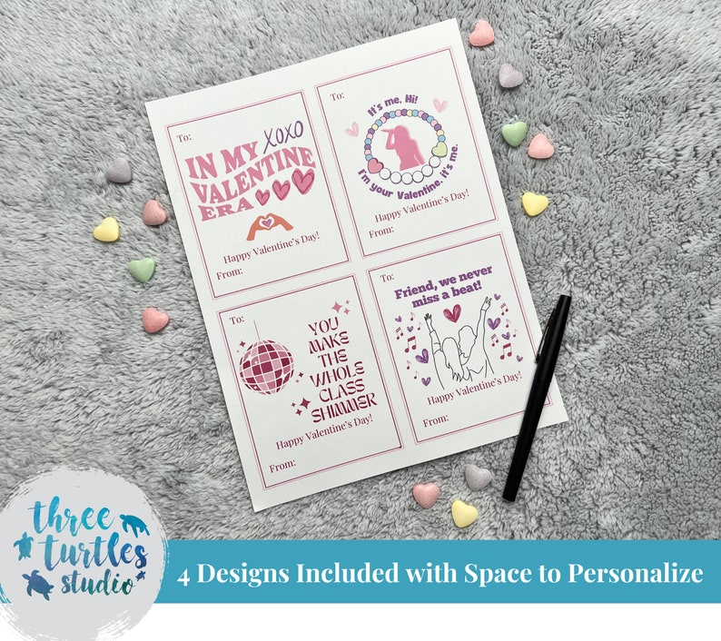 In My Valentine Era Cards, Taylor Inspired Valentine's Day Cards ...