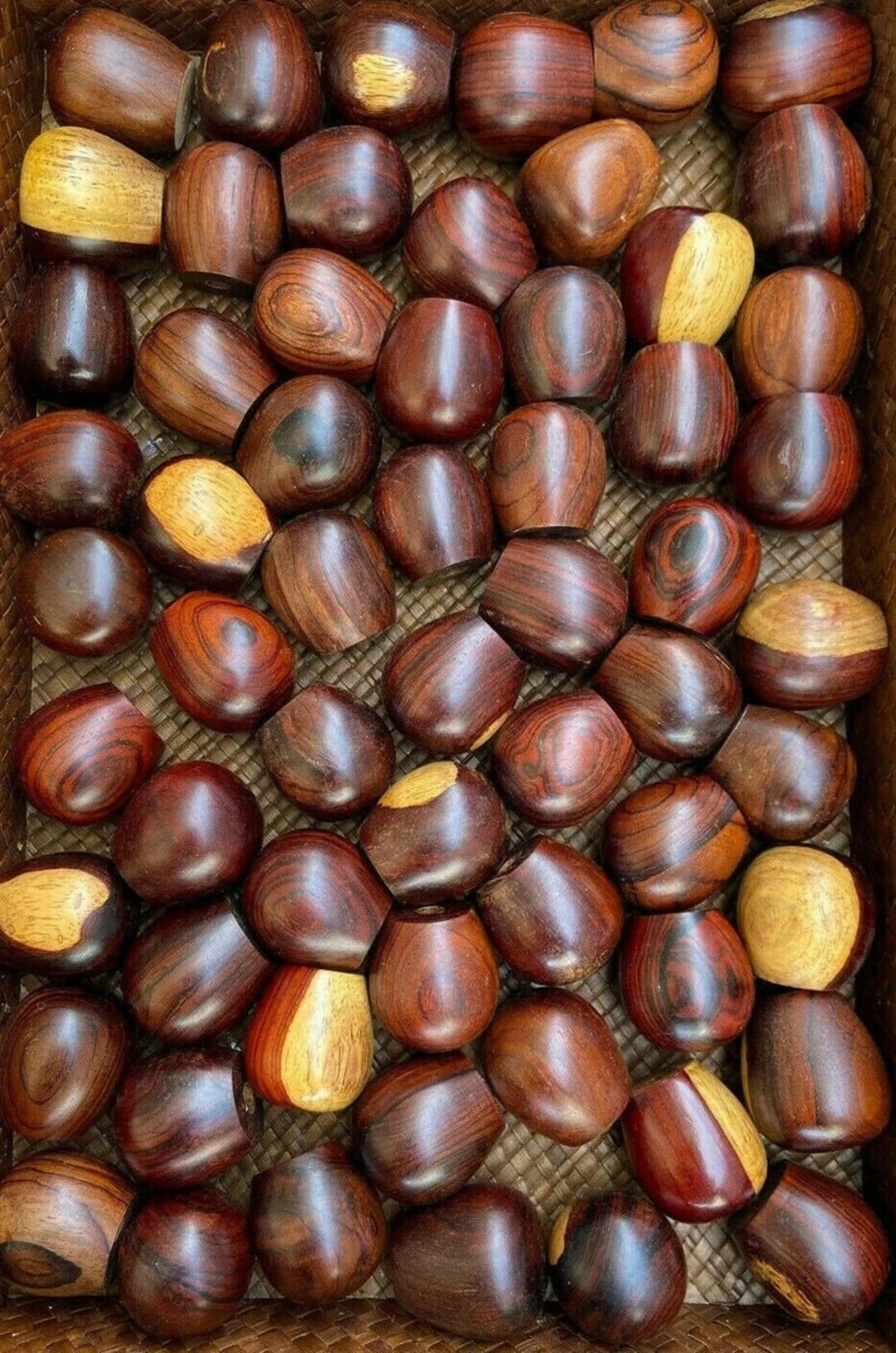 Cocobolo Wood Knobs Wooden Decorative Drawer Pulls Dresser Cabinet Pull ...