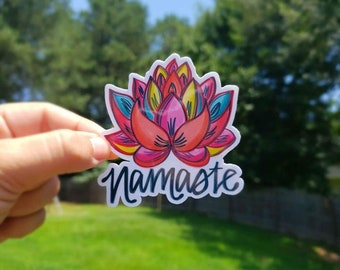 Namaste Sticker - Etsy