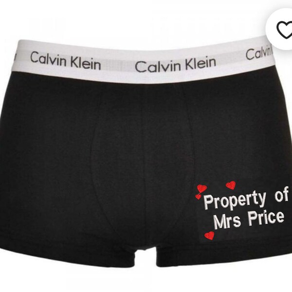 Embroidered Boxers - Etsy