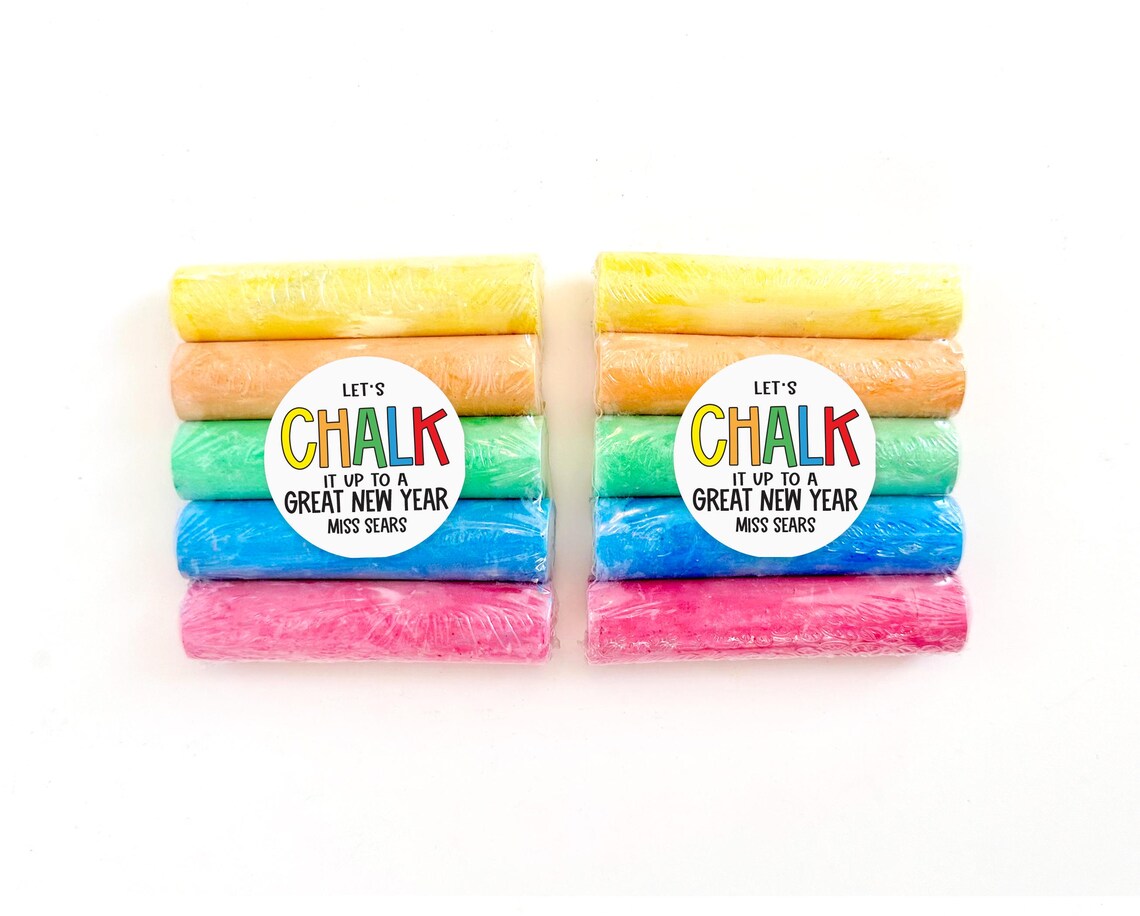 First Day of Class Gift - Sidewalk Chalk SET - Back to School Class ...