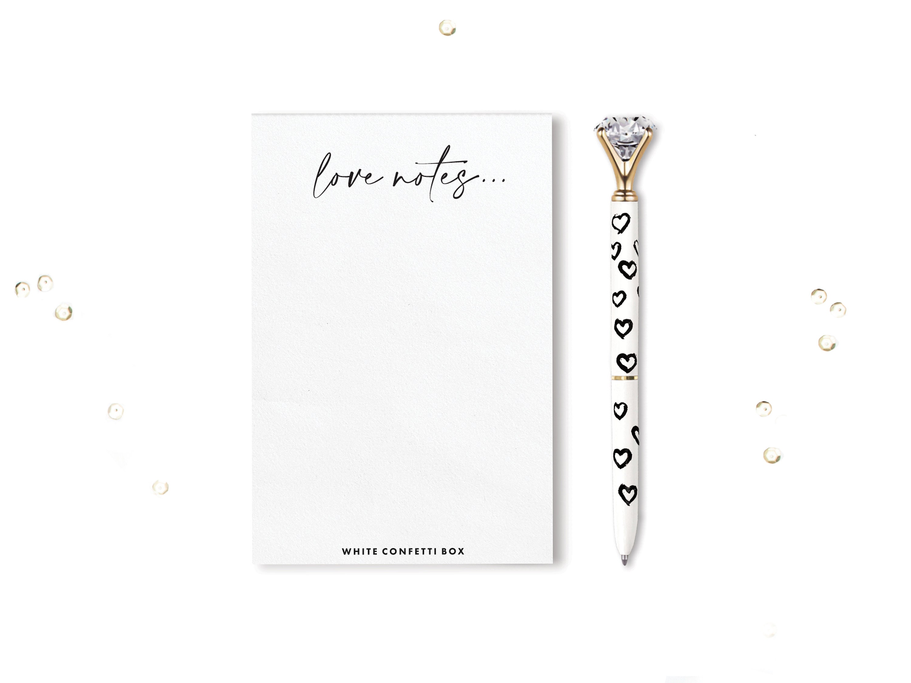 Love Notes Pad & Pen Set Bride to Be Gift Bridal Shower - Etsy