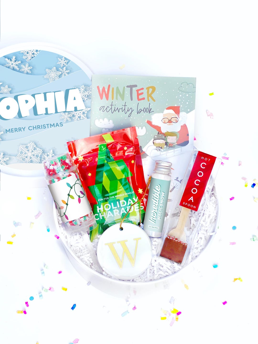 Kids Christmas Gift Box Personalized Winter Activity Gift Set Child ...