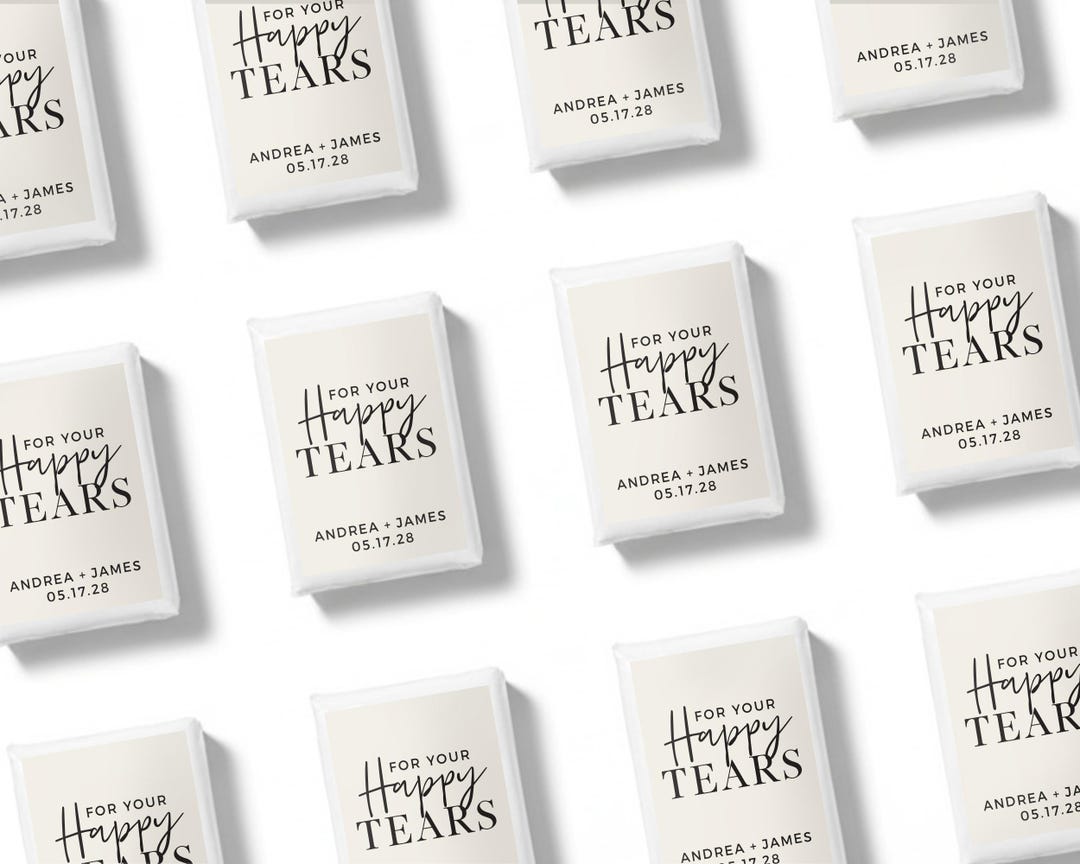 For Your Happy Tears Tissues - SET OF 15 - Mini Wedding Ceremony ...