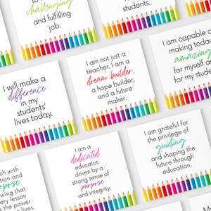 Teacher Appreciation Gift - Back to School - Teacher Affirmations ...