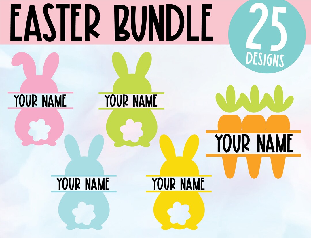 Easter Custom Name Png - INSTANT DOWNLOAD - Easter Basket Name - Gift ...