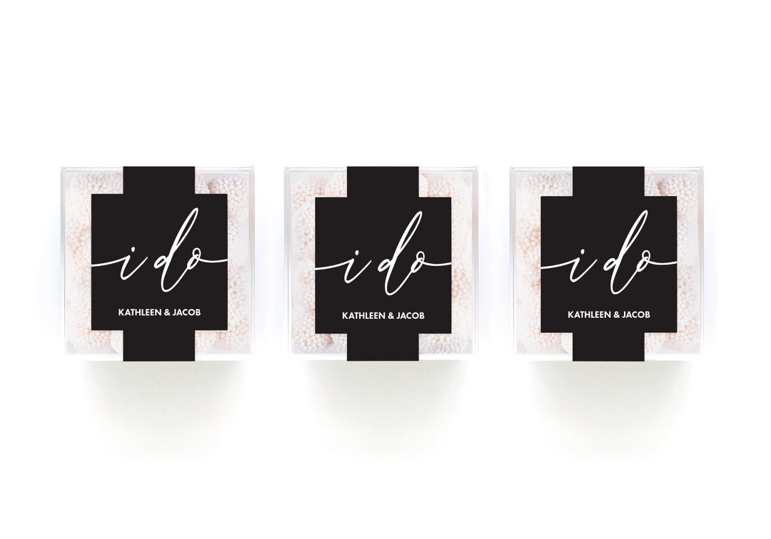 I Do Wedding Favor Boxes SET - Wedding Shower Favors - Wedding Favor ...