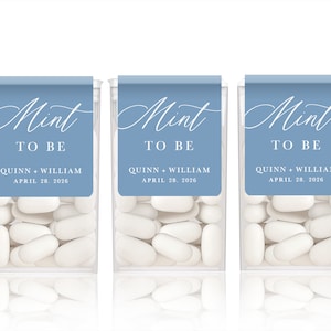 Mint to Be Custom Labels - Wedding Favor Custom Labels - Mint to Be ...