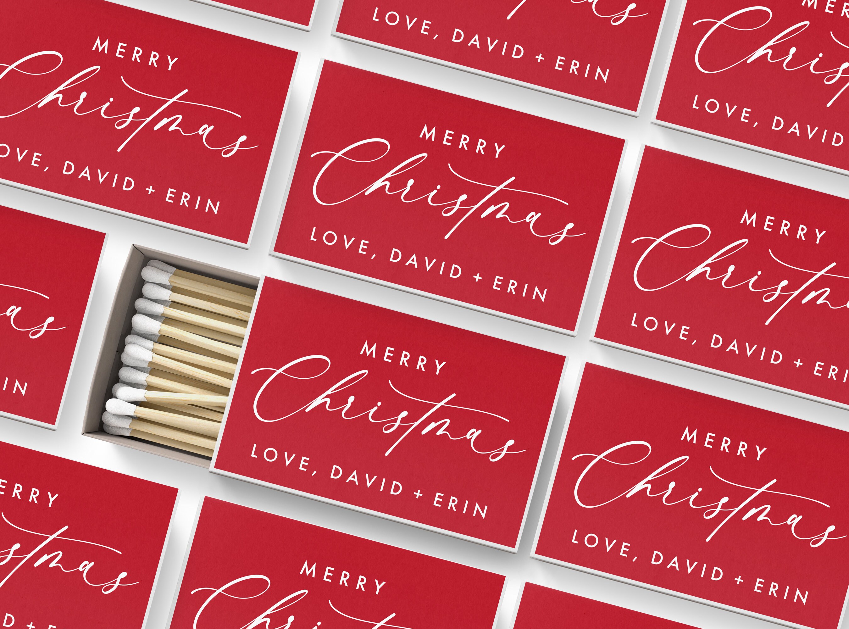 BULK Christmas Matches SET OF 50 - Christmas Party Favor - Christmas ...