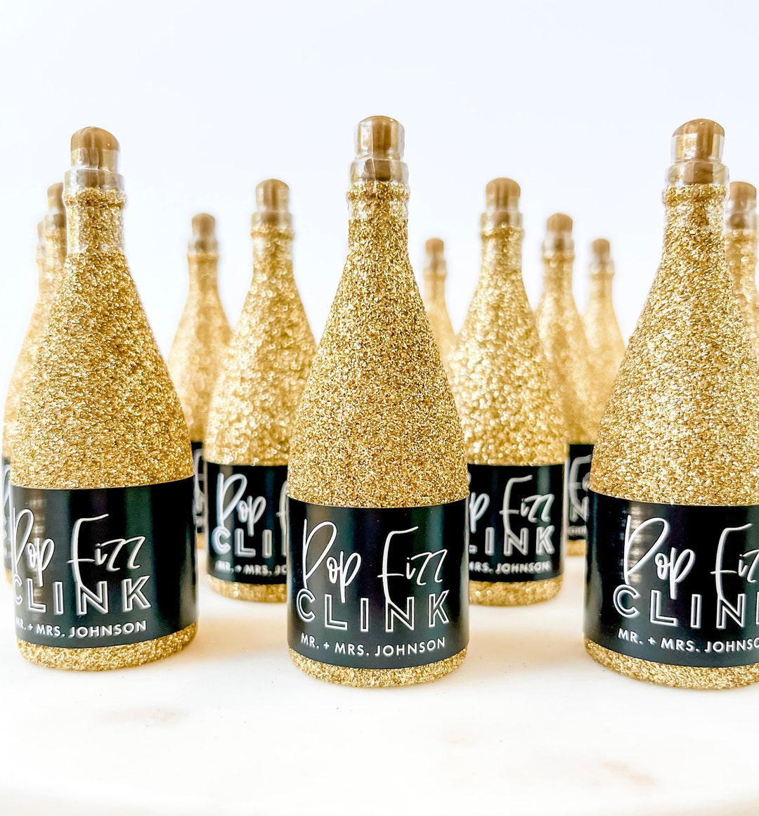 BULK Wedding Mini Bubbles SET OF 12 - Custom Bubbles - Wedding Favors ...