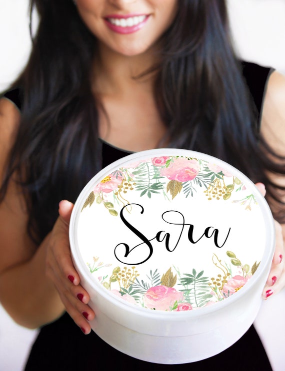 Custom Gift Box White Confetti Box Round White Hat Box - Etsy