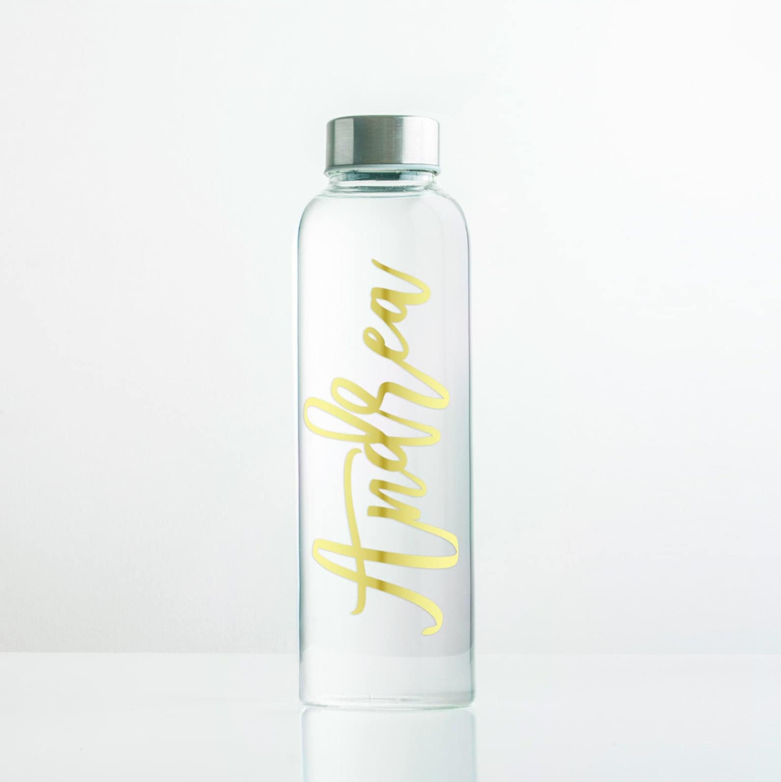 Personalized Glass Water Bottle Custom Bottle With Name - Etsy