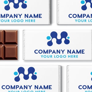Logo Chocolate Custom WRAPPERS ONLY - Branded Candy Bar Wrappers ...