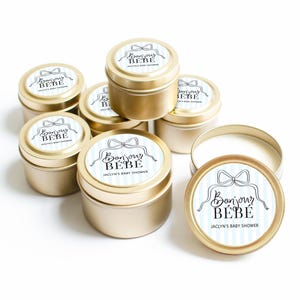 French Themed Baby Shower - Bonjour Bebe - Baby Shower Candles Favors ...
