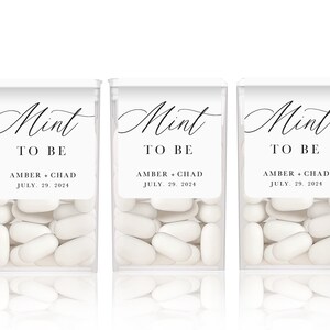 Mint to Be Custom Labels - Wedding Favor Custom Labels - Mint to Be ...