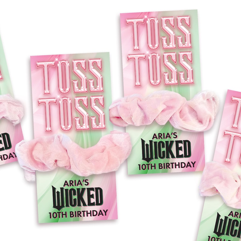 Scrunchie Favour Card - Etsy