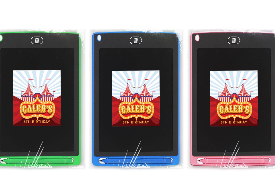 Circus Party Favor - BULK Kids Party Favors - LCD Writing Tablet Pad ...