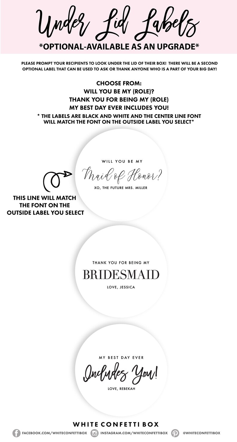 Custom Gift Box White Confetti Box Round White Hat Box - Etsy