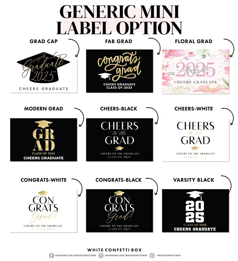 Class of 2026 Graduation Labels - Graduation Party Favors - Grad Party ...