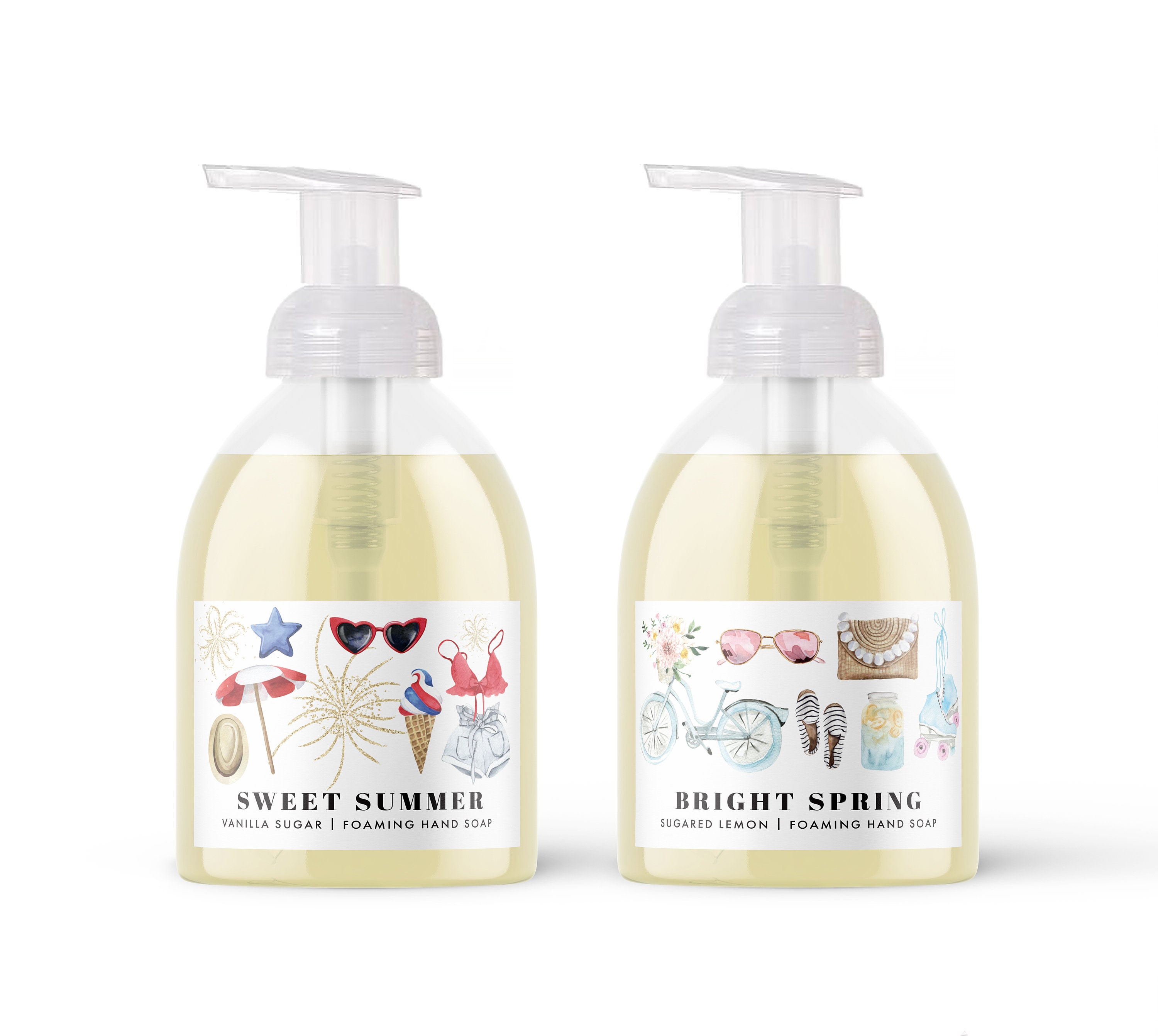 Hand Soap Gift SET OF 4 Seasonal Soap Foaming Hand Soap - Etsy