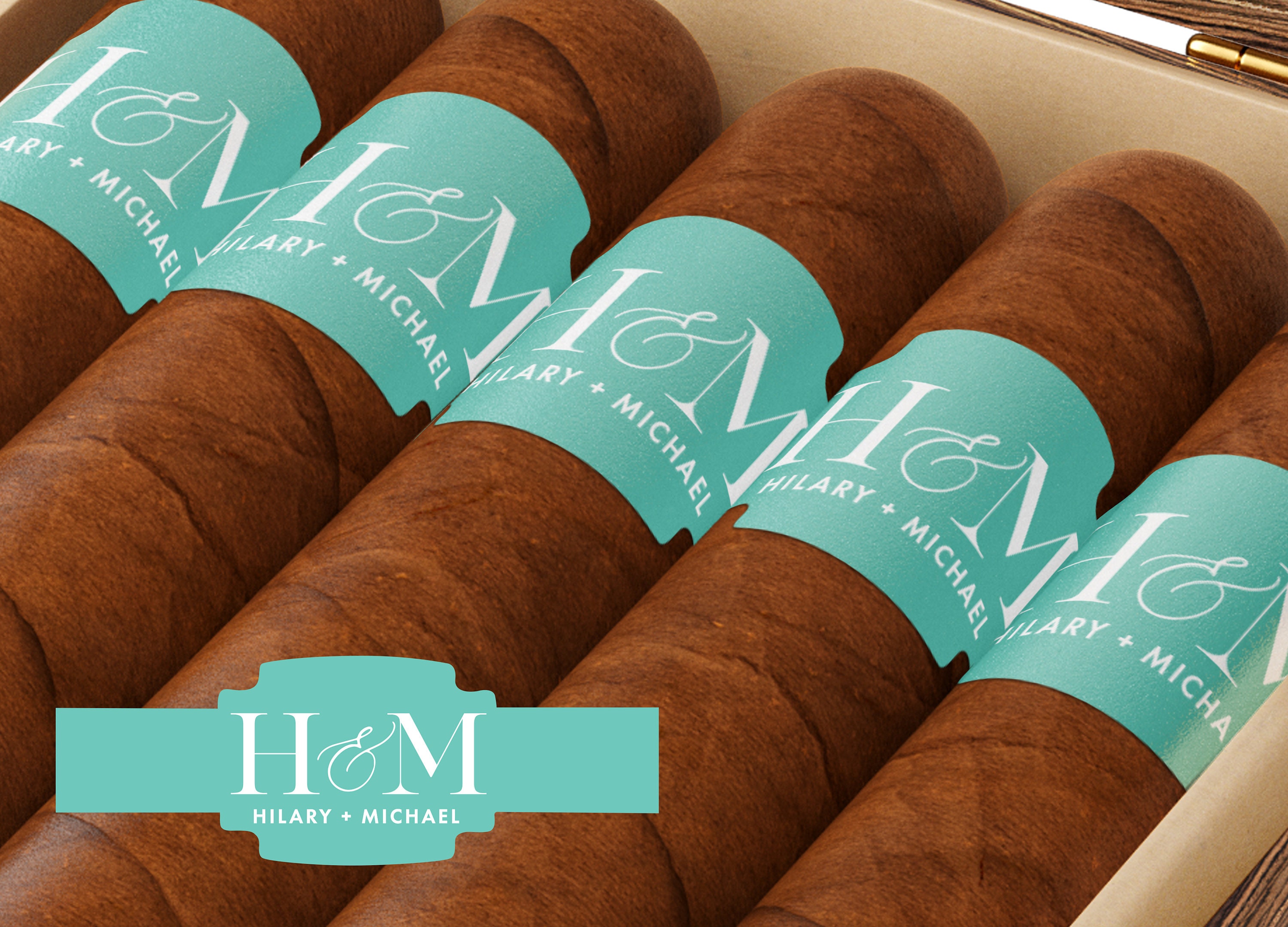 BULK Custom Cigar Bands Custom Wedding Cigar Labels - Etsy