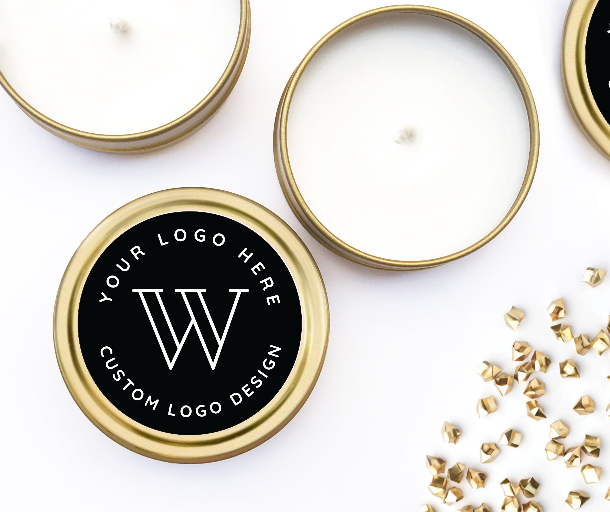 Your Logo Here BULK Candle Corporate Favors Custom Logo | Etsy