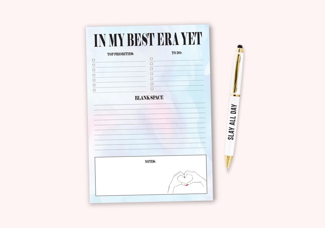 Best Era yet Notepad - Era Notepad - to Do List - Trendy Notepad - Desk ...