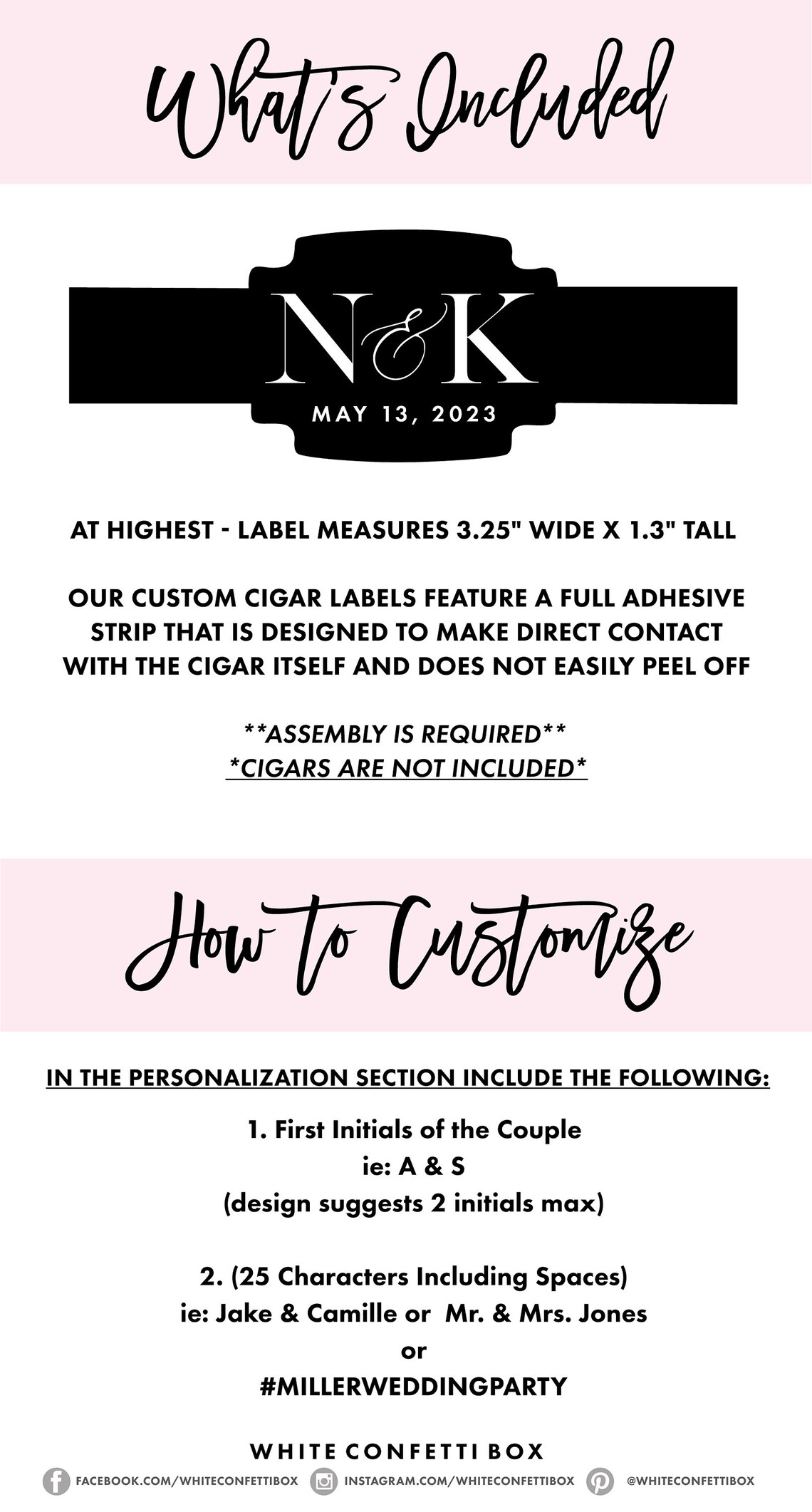 BULK Custom Cigar Bands Custom Wedding Cigar Labels - Etsy