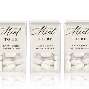 Mint to Be Custom Labels - Wedding Favor Custom Labels - Mint to Be ...