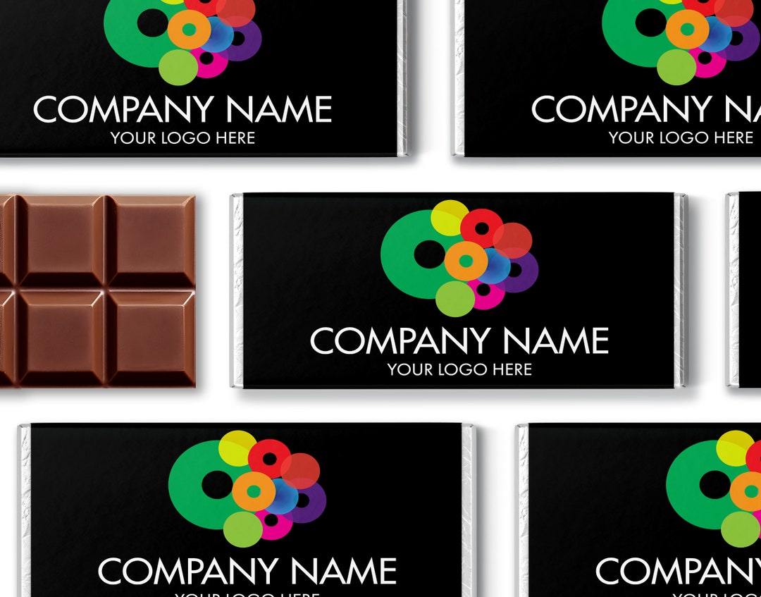Logo Chocolate Custom WRAPPERS ONLY - Branded Candy Bar Wrappers ...