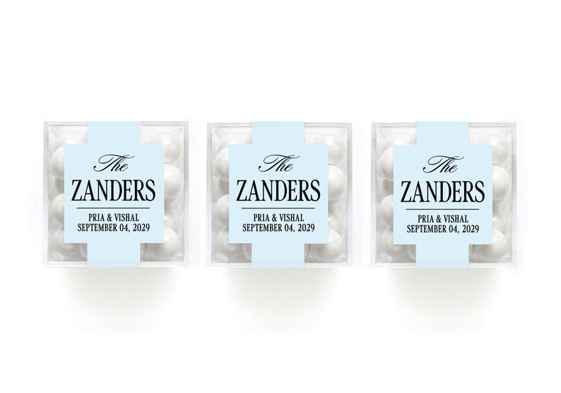 Club Aesthetic Candy Cube Favor SET - Wedding Favor Cube - Clear Acylic ...