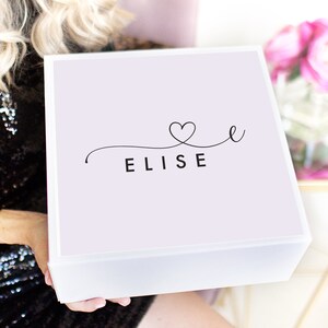 Custom Gift Box - White Confetti Box - Round White Hat Box - Custom ...