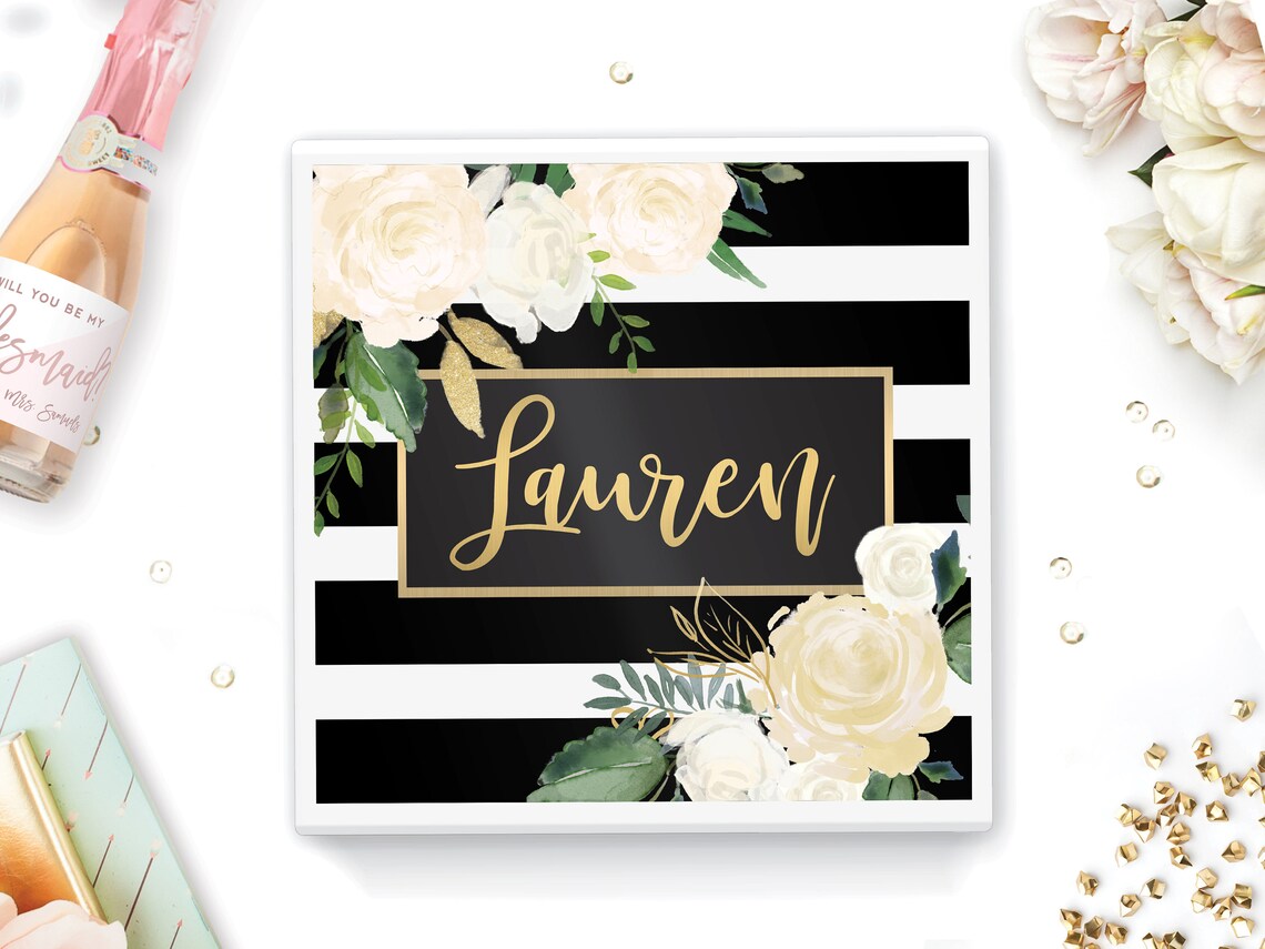 Custom Gift Box White Confetti Box Round White Hat Box | Etsy