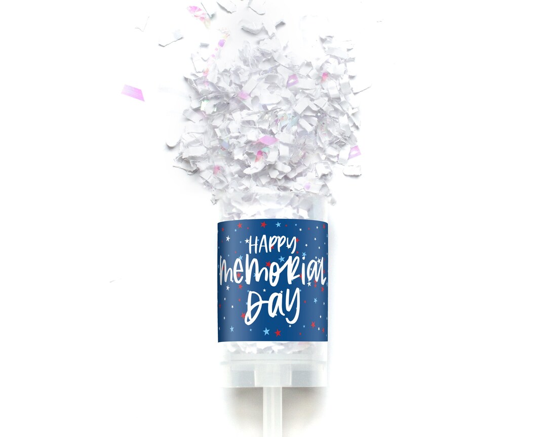 Memorial Day Confetti Popper - 4th of July Confetti Popper - 4th of ...
