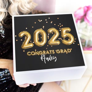 Floral Square Graduation Gift Box - Masters Graduation Gift ...
