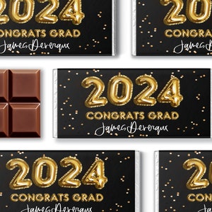 Graduation Candy Bar WRAPPERS ONLY Class of 2024 Party Favor Idea Grad ...