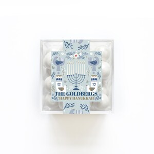 Happy Hanukkah Favor Box - Holiday Favors - Menorah Party Favors ...