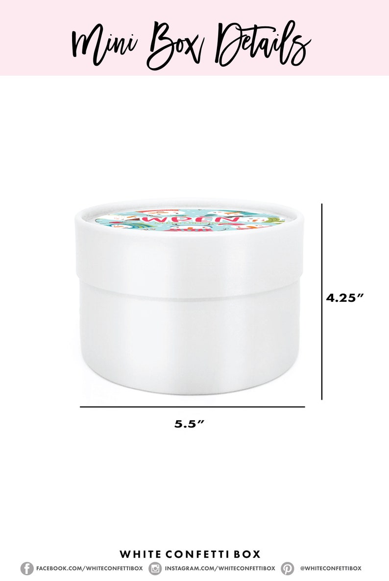 White Gift Box Round Gift Box White Round Box Keepsake - Etsy