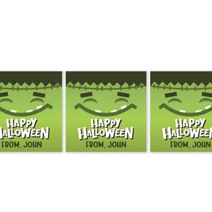 Kids Halloween Stickers - Snack Pack Halloween Labels - Kids Name ...