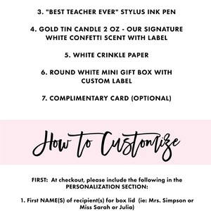 Teachers Valentine's Gift Personalized Teacher Thank You Gift Basket ...